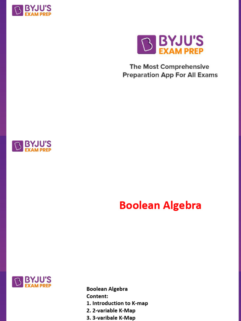 Boolean Algebra Kmap Net | PDF