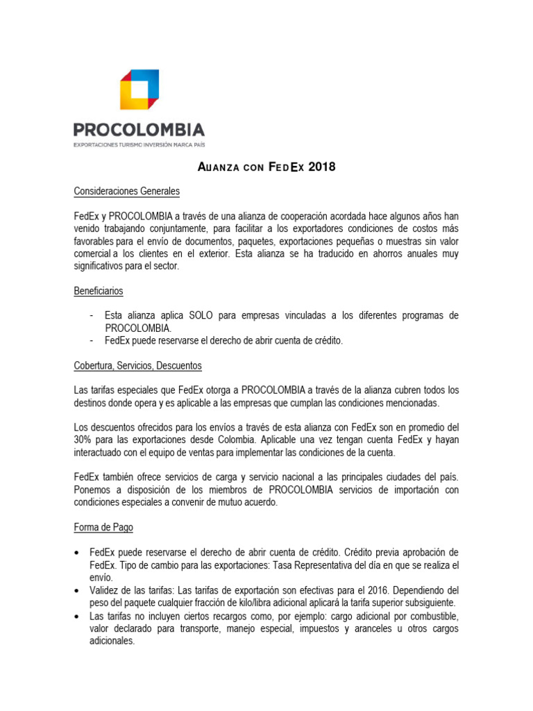 Alianza Fedex 2018 0 | PDF