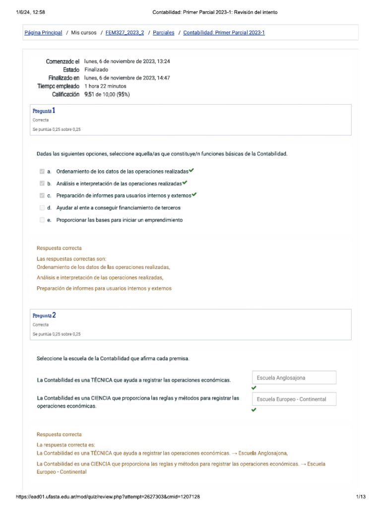 Primer Parcial Contabilidad | PDF