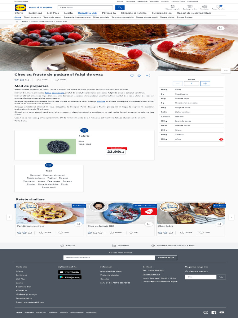 Chec Cu Fructe de Padure Si Fulgi de Ovazbc,. | PDF