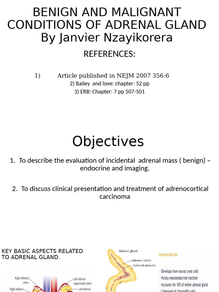 Benign and Malignant Conditions of Adrenal Gland | PDF
