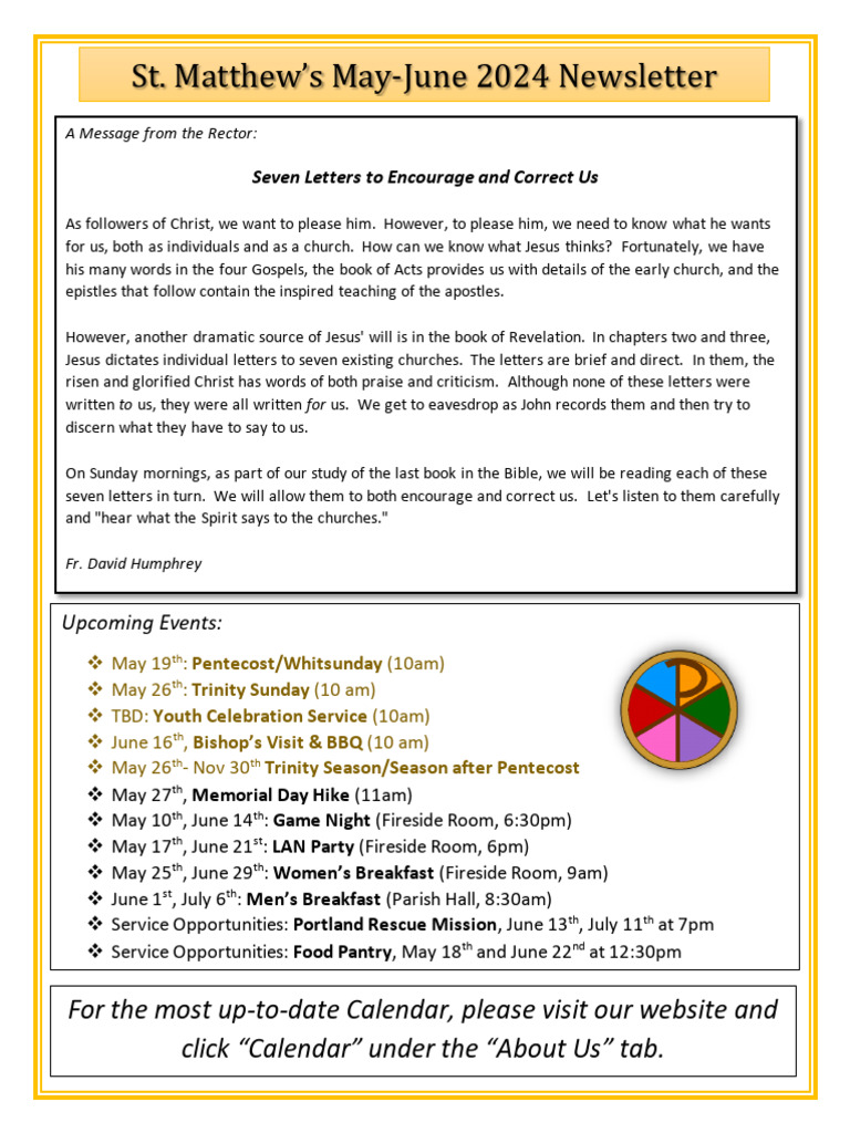 May-June 2024 Newsletter | PDF