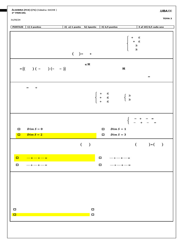 Segundo Parcial - 1C - 2024 - Tema 2 - Con Respuesta Desarrolladas | PDF