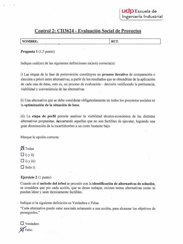 Pauta Control 2B | PDF