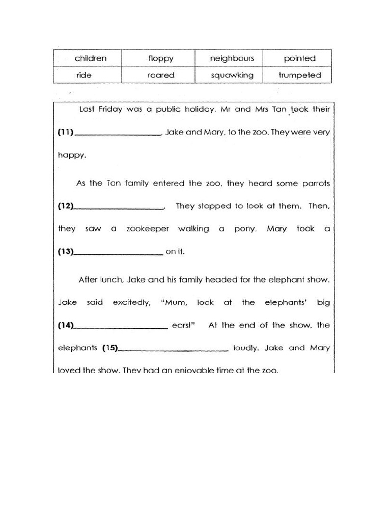 English Practice P1-5 | PDF