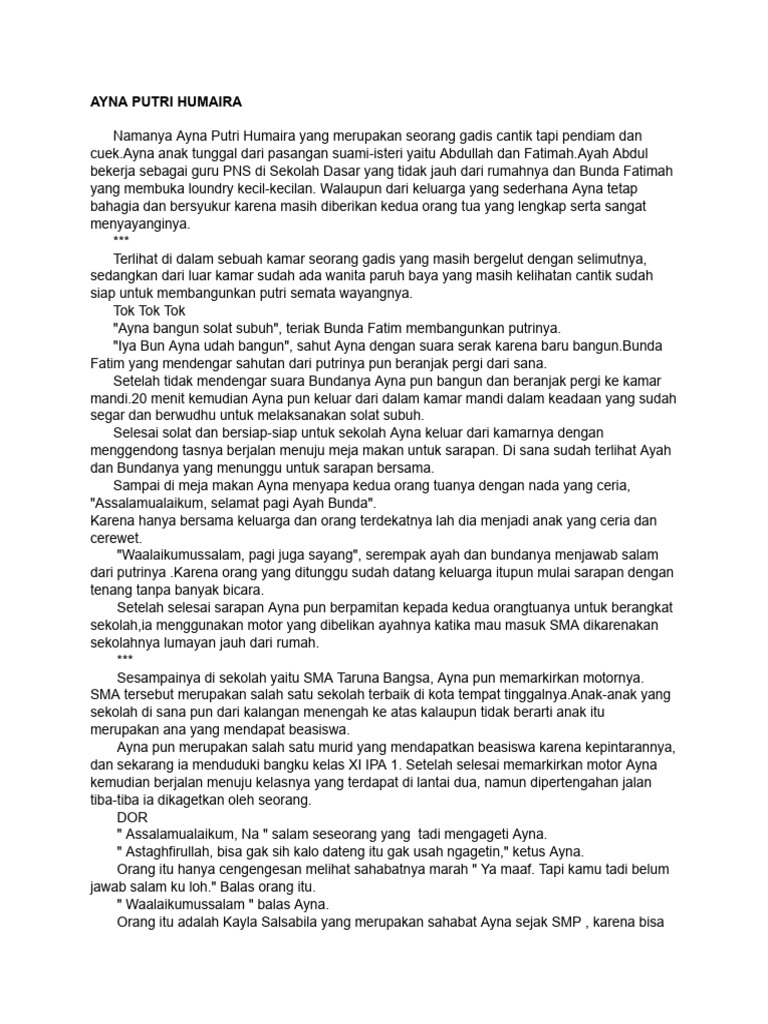 Ayna Putri Humaira | PDF