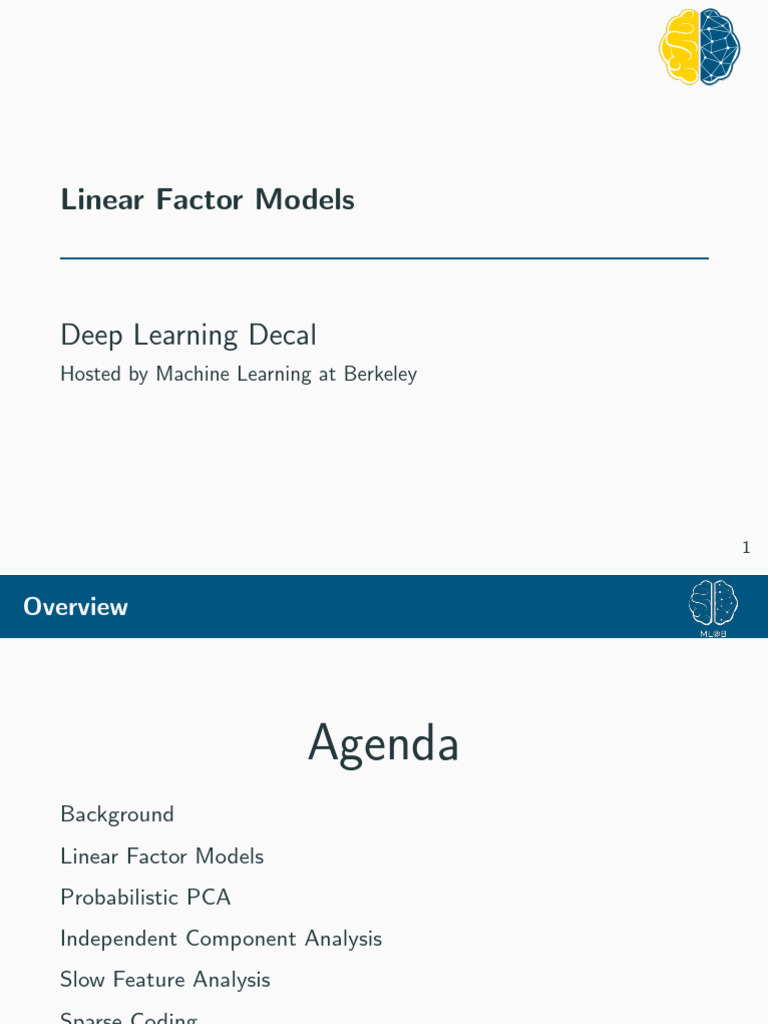 Day5 LinearFactorModels | PDF