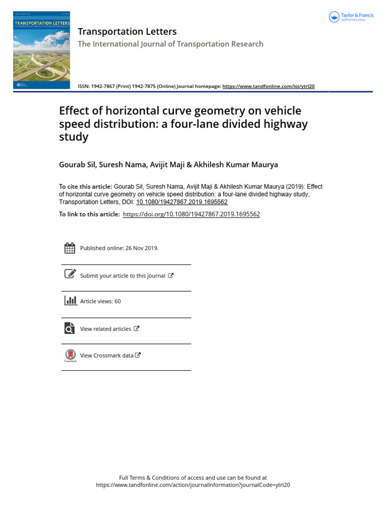 Gouran Transport Letters-Effect of Horizontal Curve Geometry On Vehicle ...