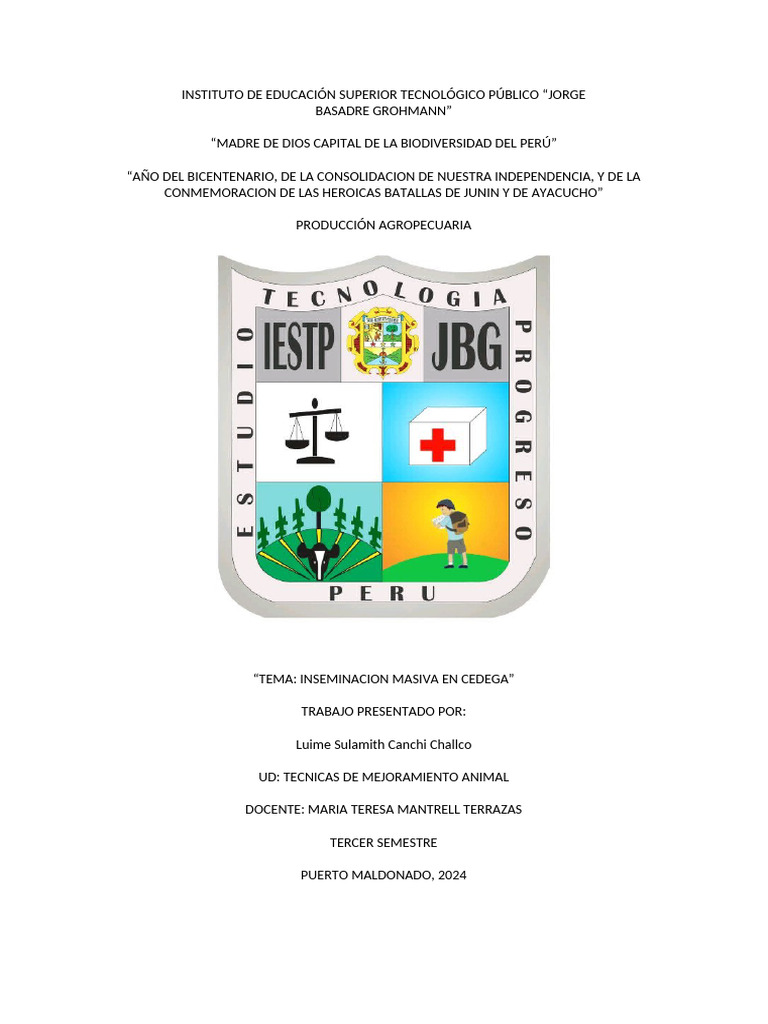 Inseminacion CEDEGA LUIME | PDF