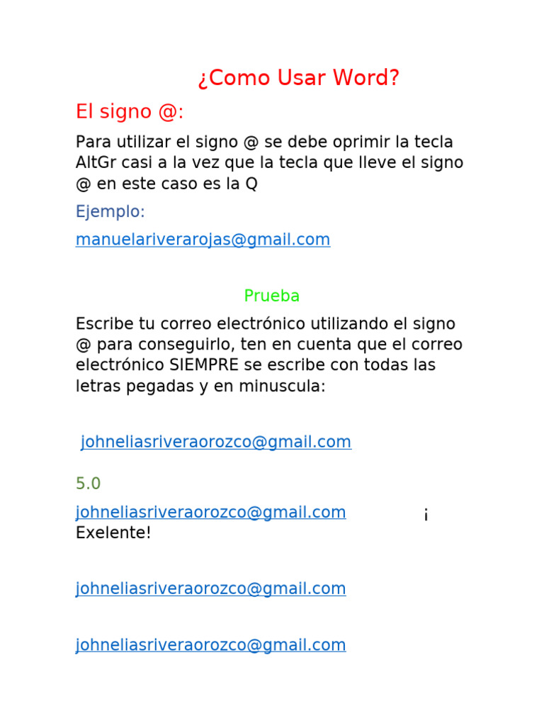 Como Usar Word | PDF