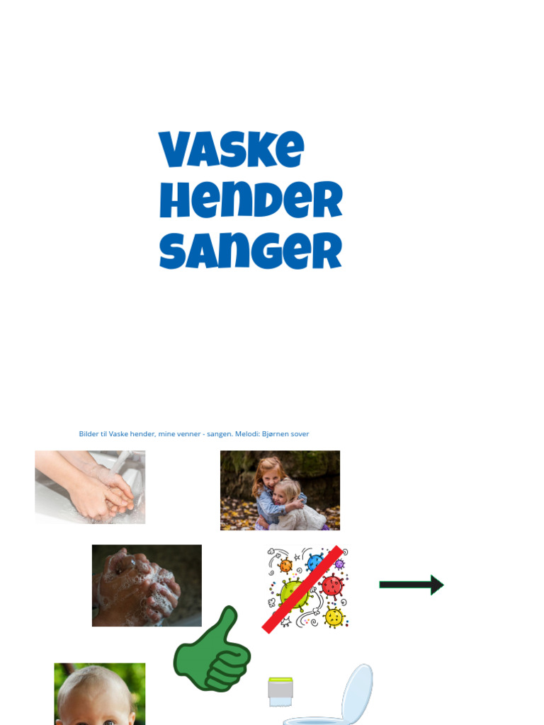 Vaske Hender Sanger 1 | PDF