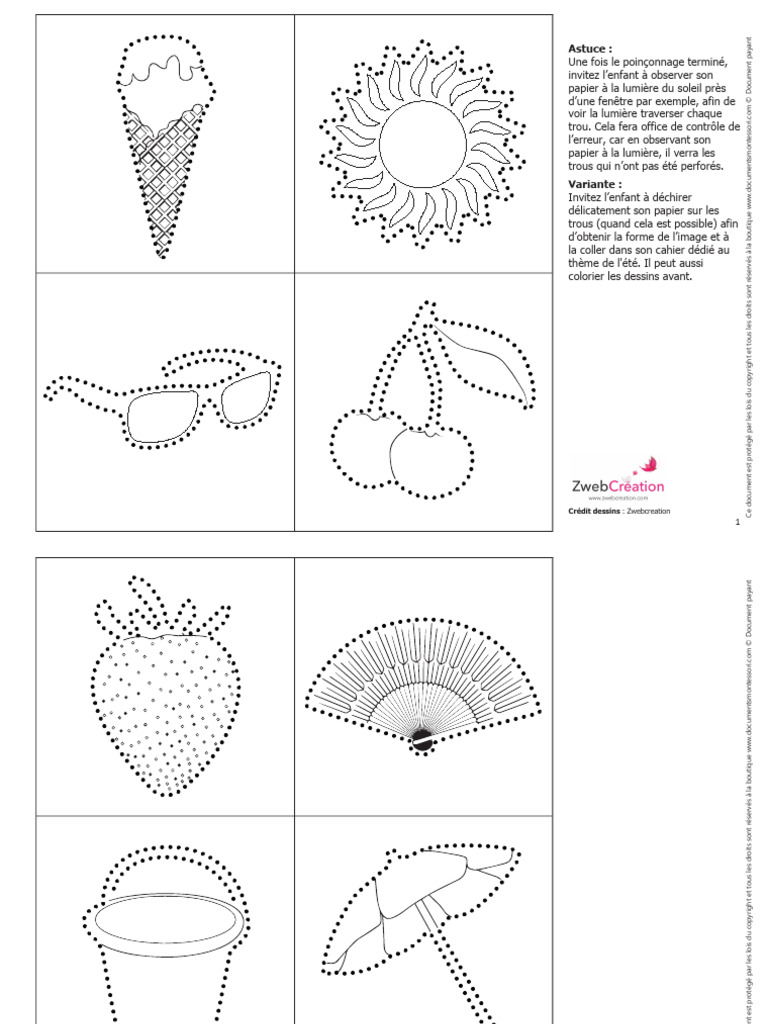 Poinçonnage Été | PDF