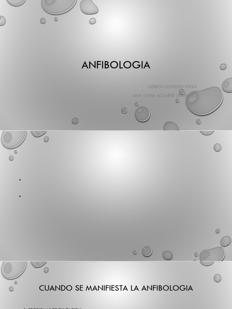 ANFIBOLOGIA | PDF