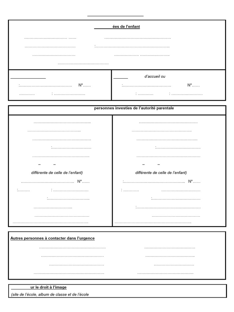 Fiche Inscription | PDF