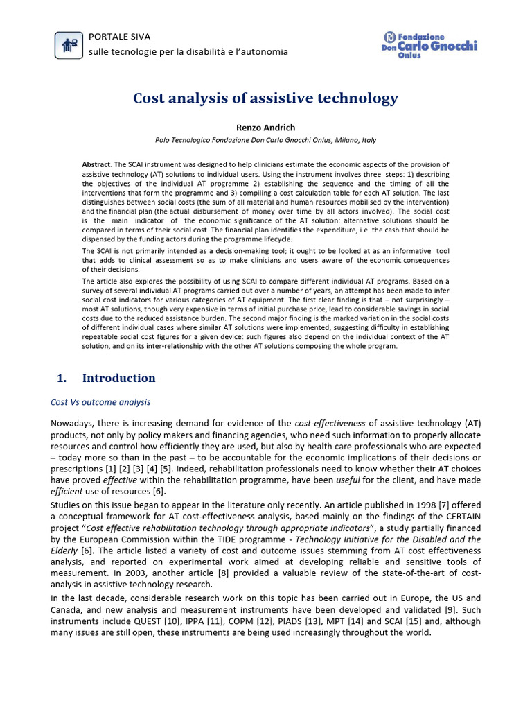 A16 1 Andrich Cost Analysis | PDF