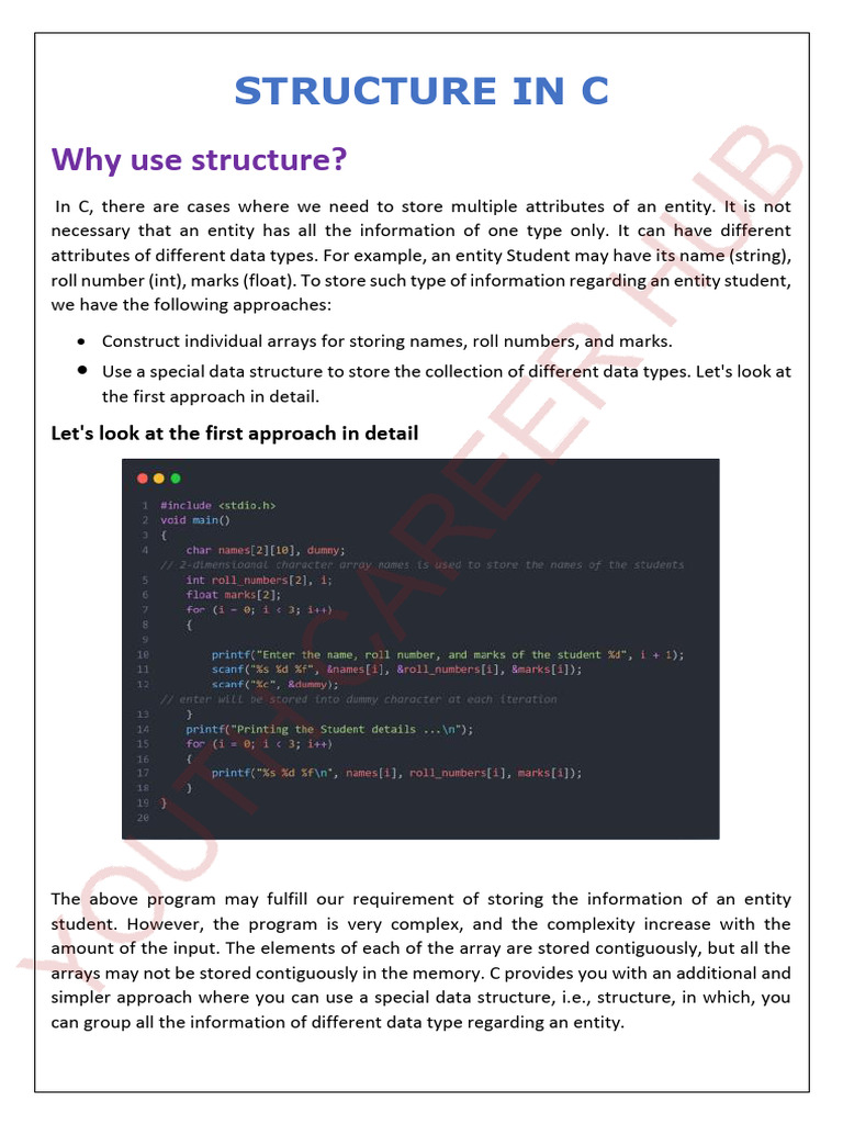 Structure & Union | PDF Structure & Union | PDF