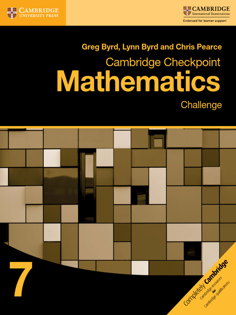 Cambridge Checkpoint Mathematics Challenge Book 7 | PDF