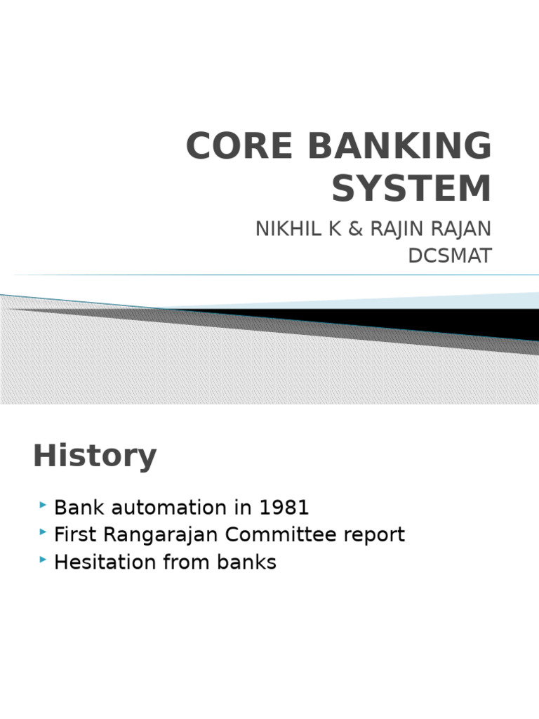 Corebanking Prod | PDF
