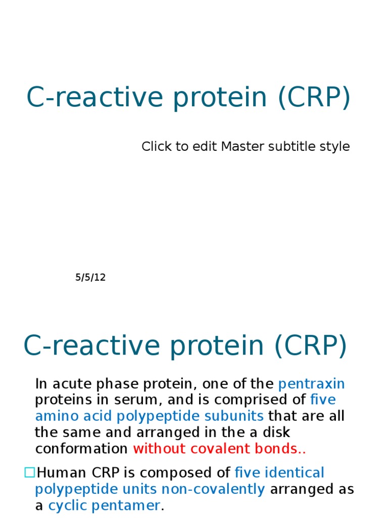 C-Reactive Protein (CRP) | C Reactive Protein | Inflammation
