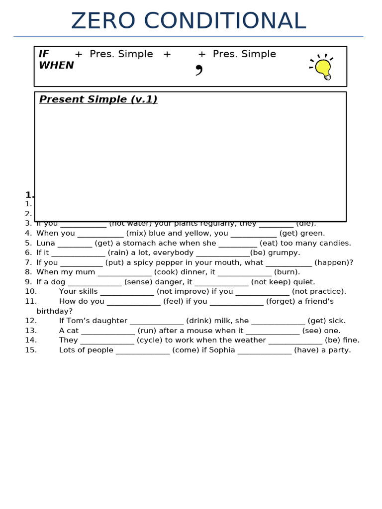 Zero-Conditional Exercise | PDF