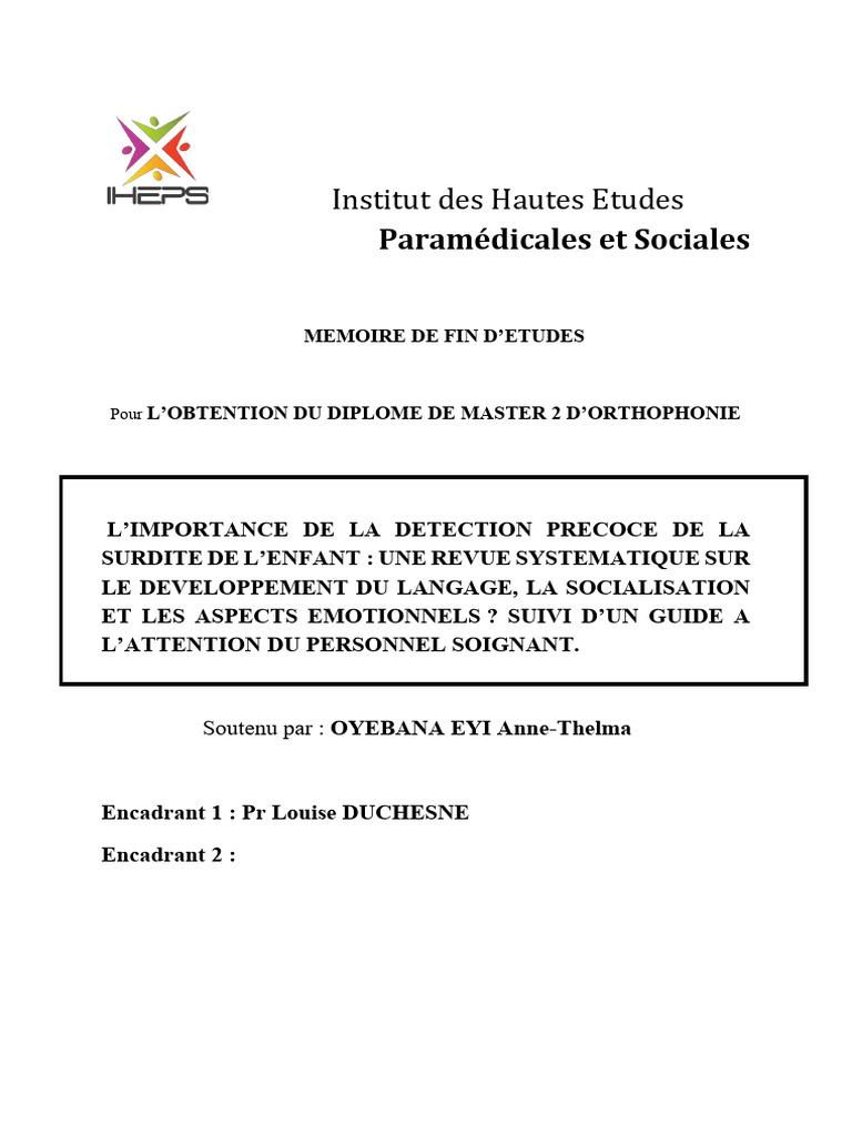 Memoire Master 3 | PDF