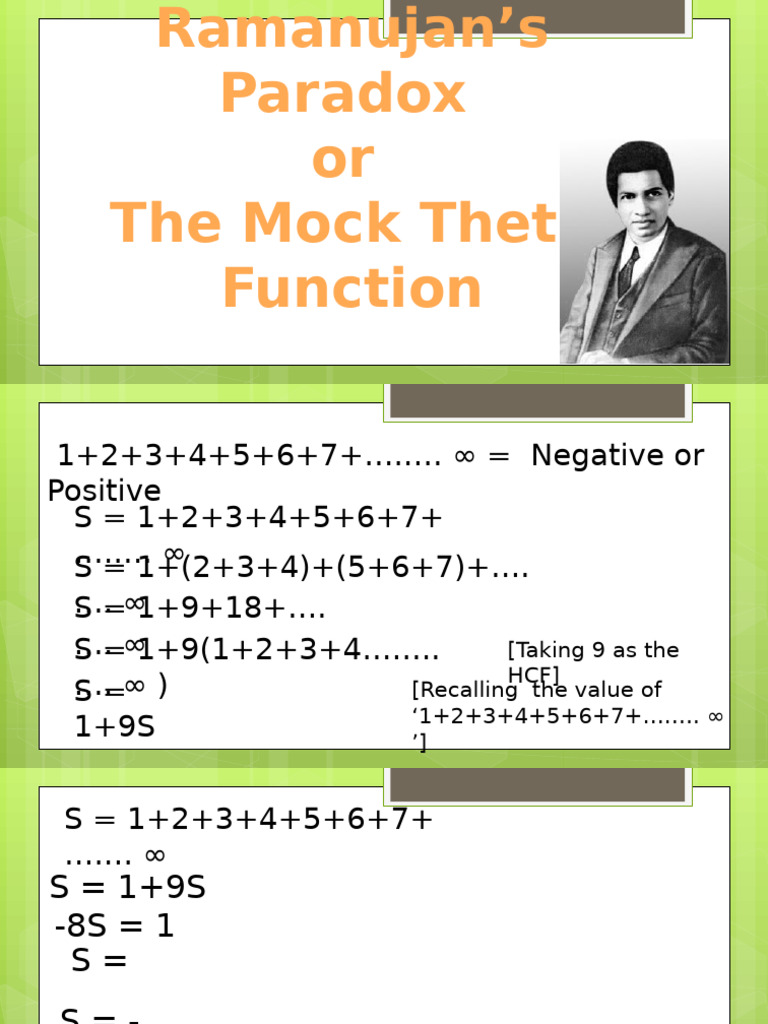 Mock Theta Function | PDF