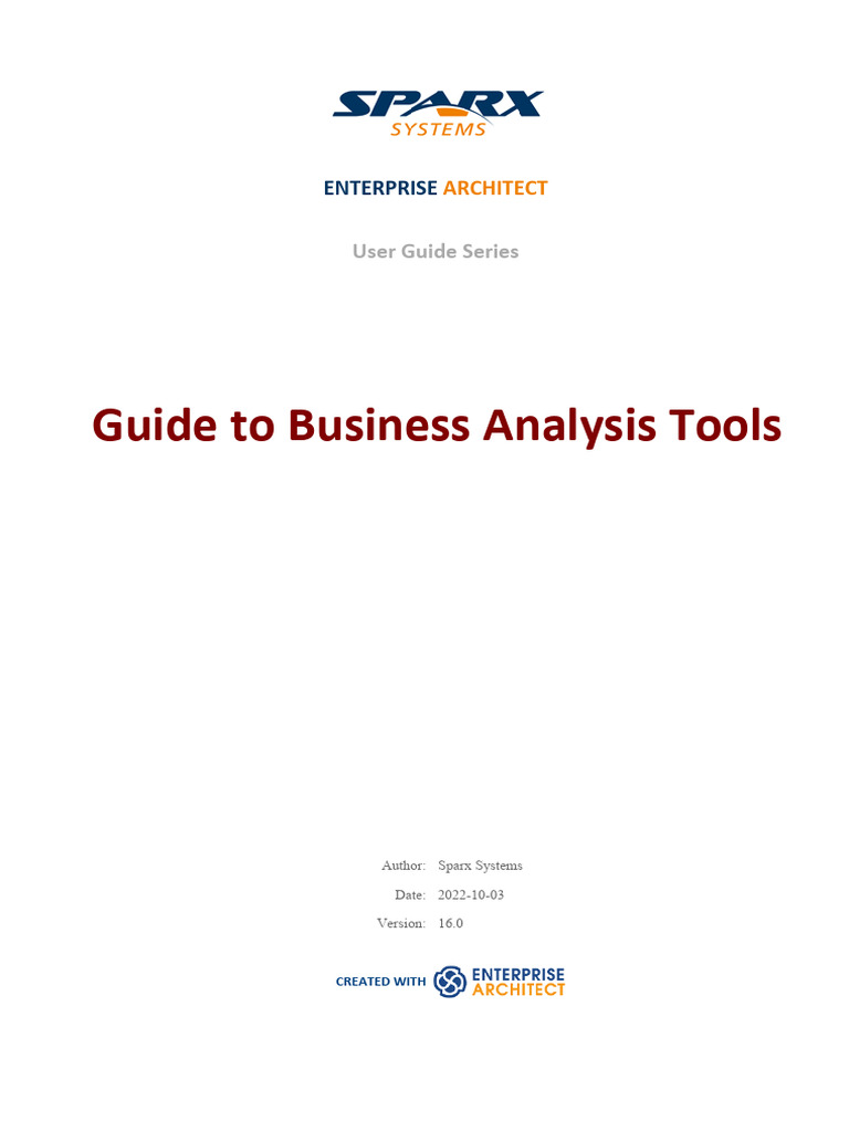 Business Analysis Tools | PDF