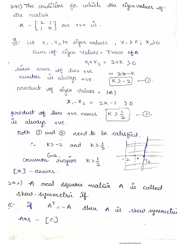 Linear Algebra Solutions | PDF
