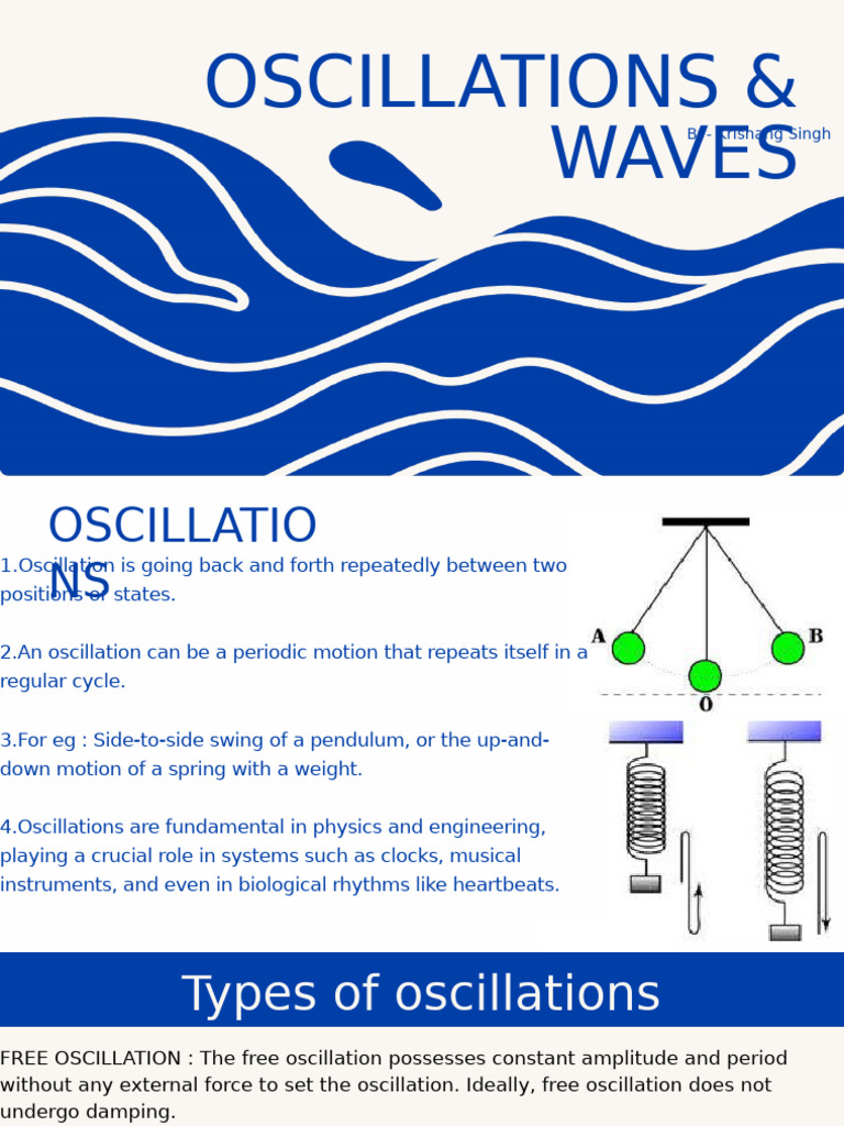Oscillations & Waves | PDF