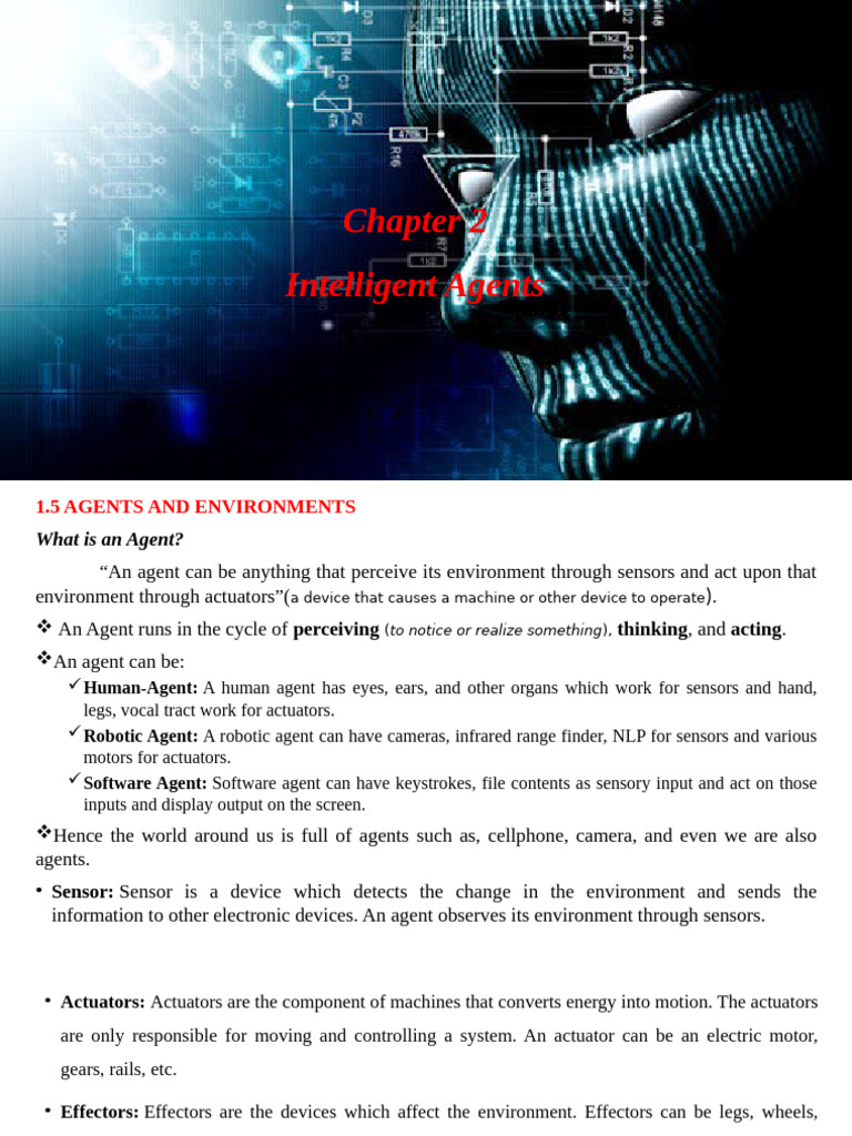 Unit1 Ch2 Intelligent Agents | PDF