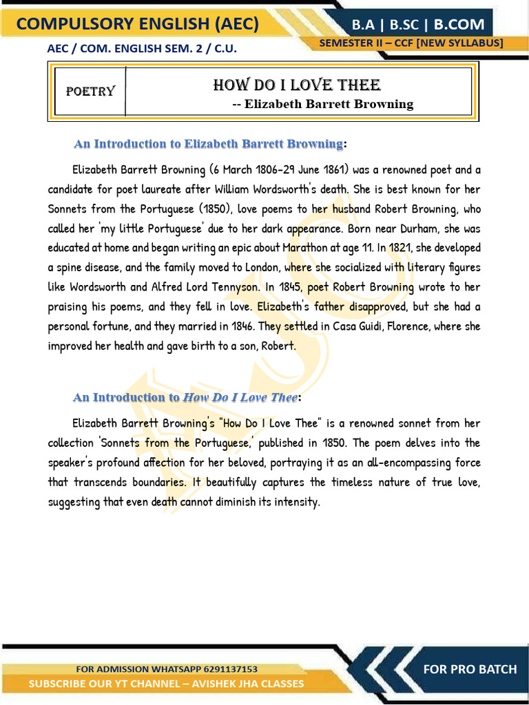 AEC English Notes | PDF