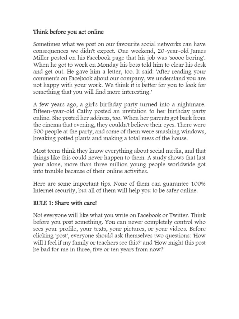 1.1.2.1.-Think Before You Act Online | PDF