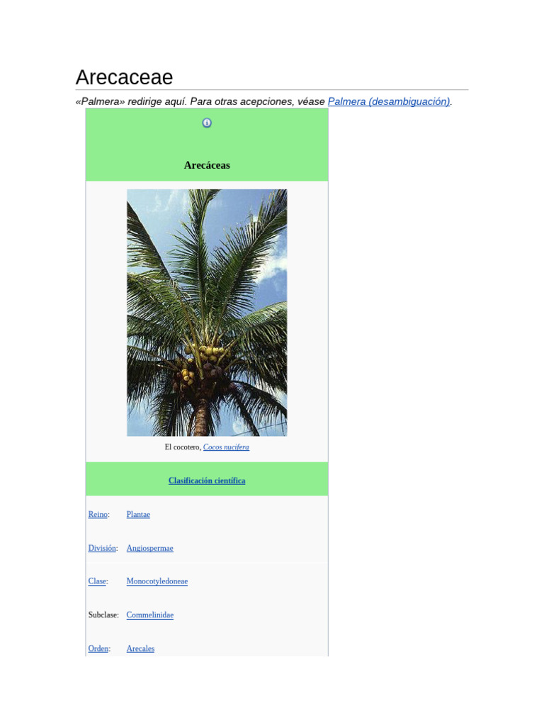 Arecaceae | PDF