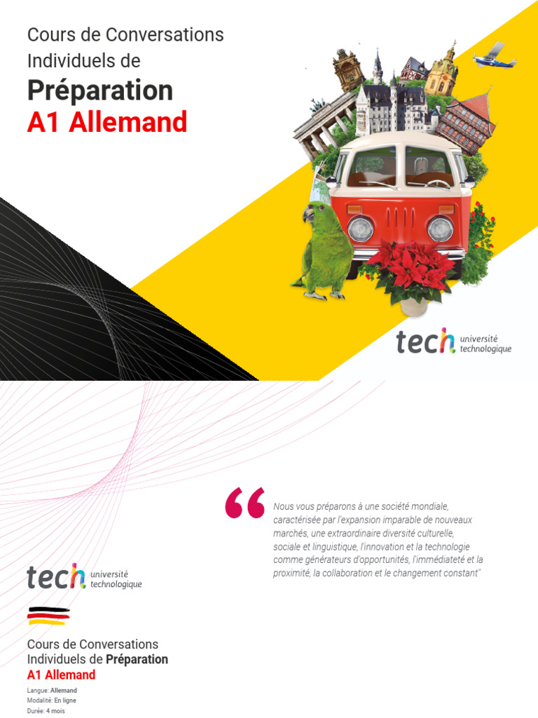 Cours de Conversation Allemand A1 en Ligne | PDF | Apprentissage