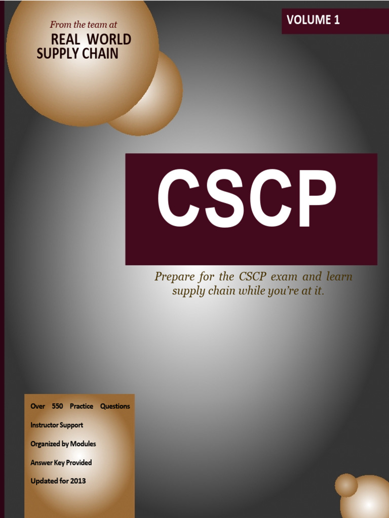 Real World Supply Chain - 2013 CSCP Review (Volume 1) | PDF | Supply Chain | Inventory