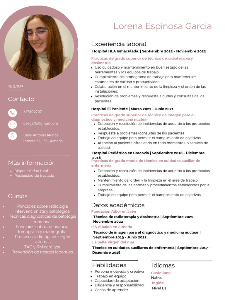 Curriculum Lorena | PDF