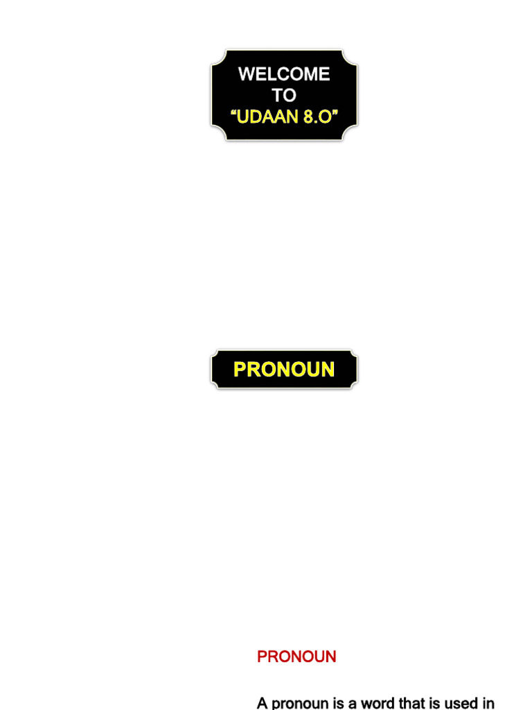 Pronoun PDF | PDF