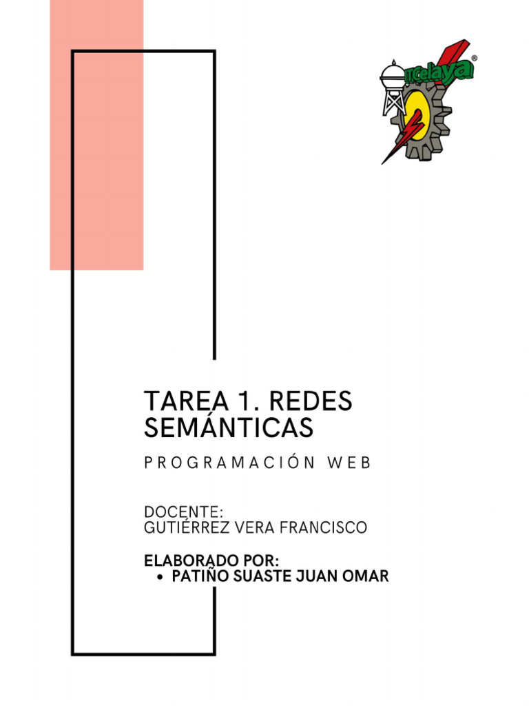 Tarea 1. Redes Semanticas | PDF