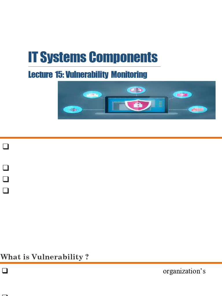 Lec15 ITSystemComponents | PDF