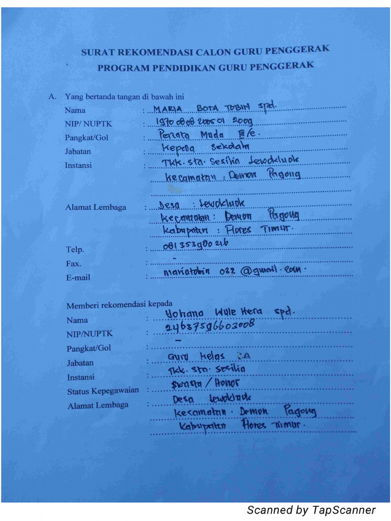 Surat Rekomendasi - 11zon | PDF