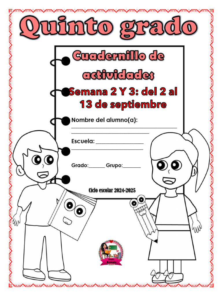 5° s2 y 3 Cuadernillo de Actividades (Anexos) Profa Kempis | PDF