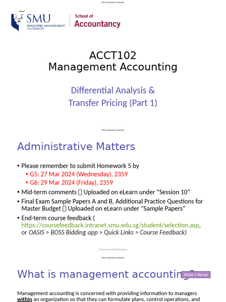 Week 12 (Differential Analysis) | PDF