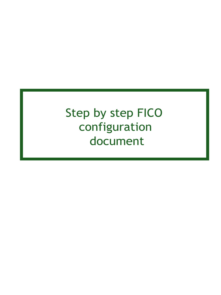 Sap Fico Guide - (Notes) | PDF