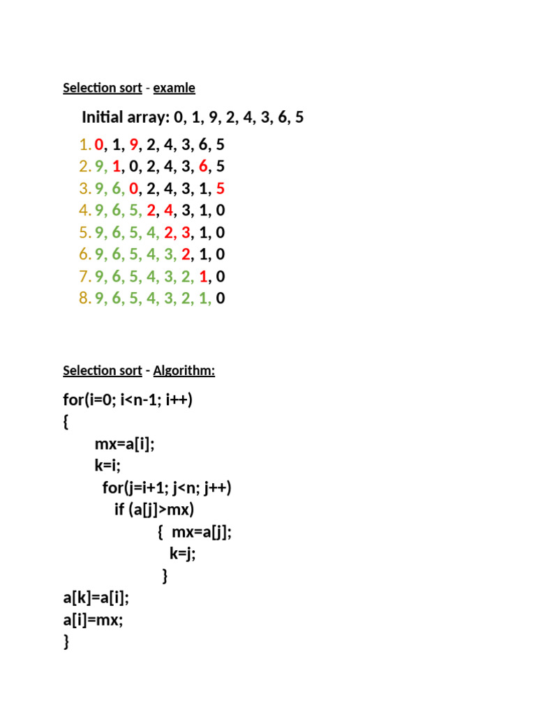 Lecture 3 Sorting Algorithms | PDF Lecture 3 Sorting Algorithms | PDF