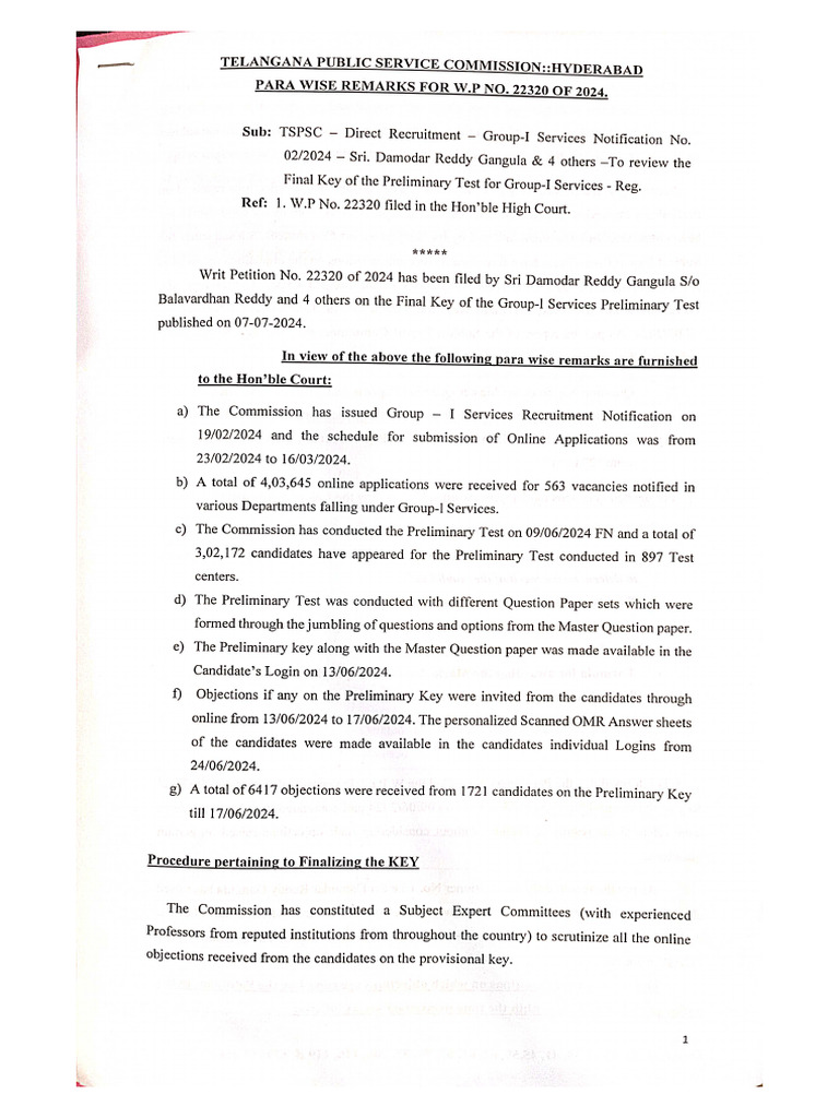 Govt. Affidavit in Group 1 Key Case | PDF