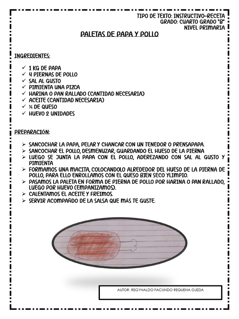 Tipo de Texto Receta Yura | PDF