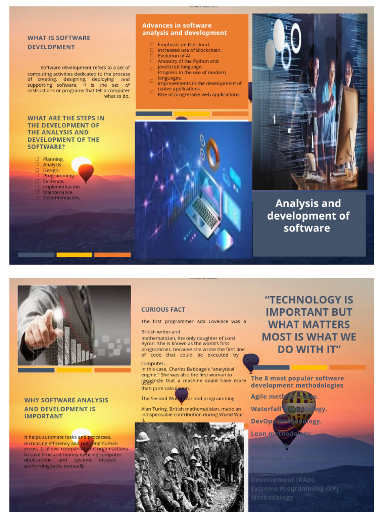 Folleto Analisis y Desarrollo de Software | PDF