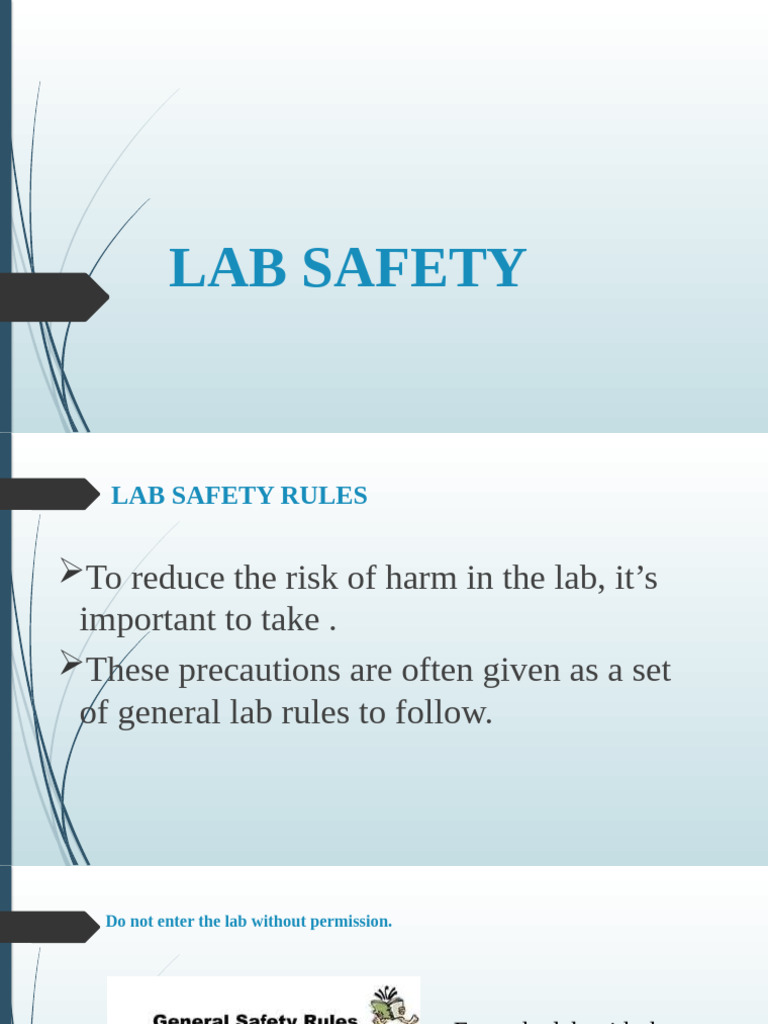 Lab Safety | PDF