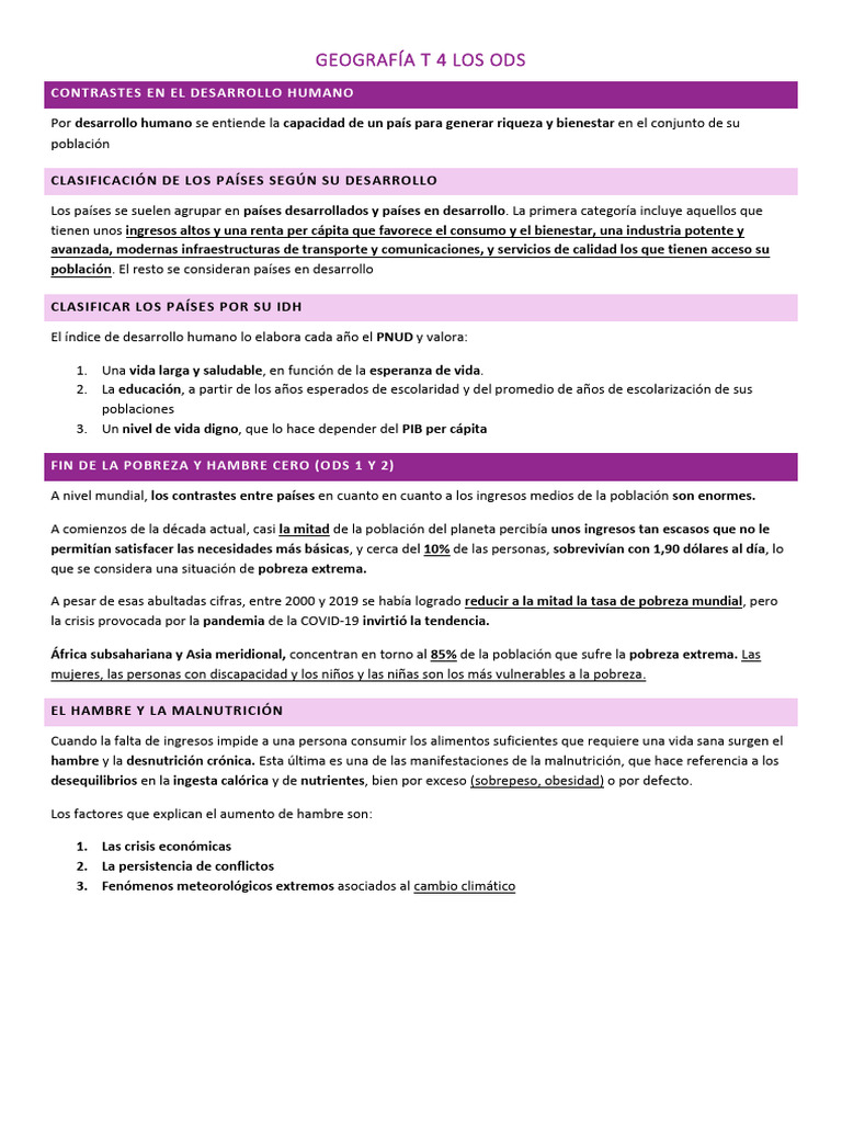 Geografía Los Ods | PDF