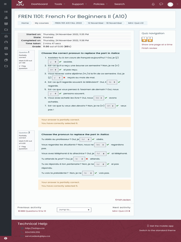 Mini-Quiz L12 Attempt Review | PDF